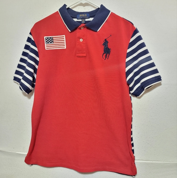 Polo Ralph Lauren | Shirts & Tops | Polo Ralph Lauren Red Blue Striped ...